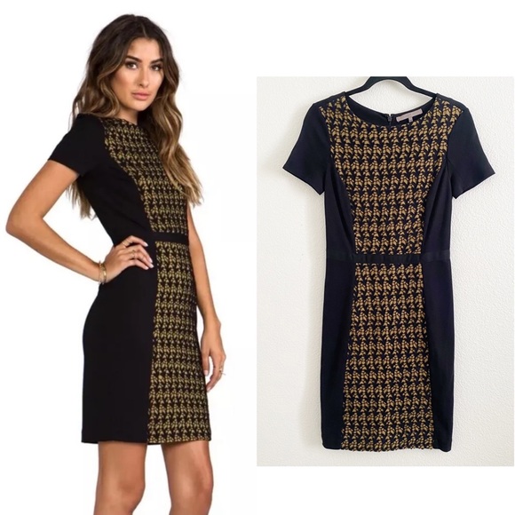 Halston Heritage | Dresses | Halston Heritage Contrast Lace Olive Green ...